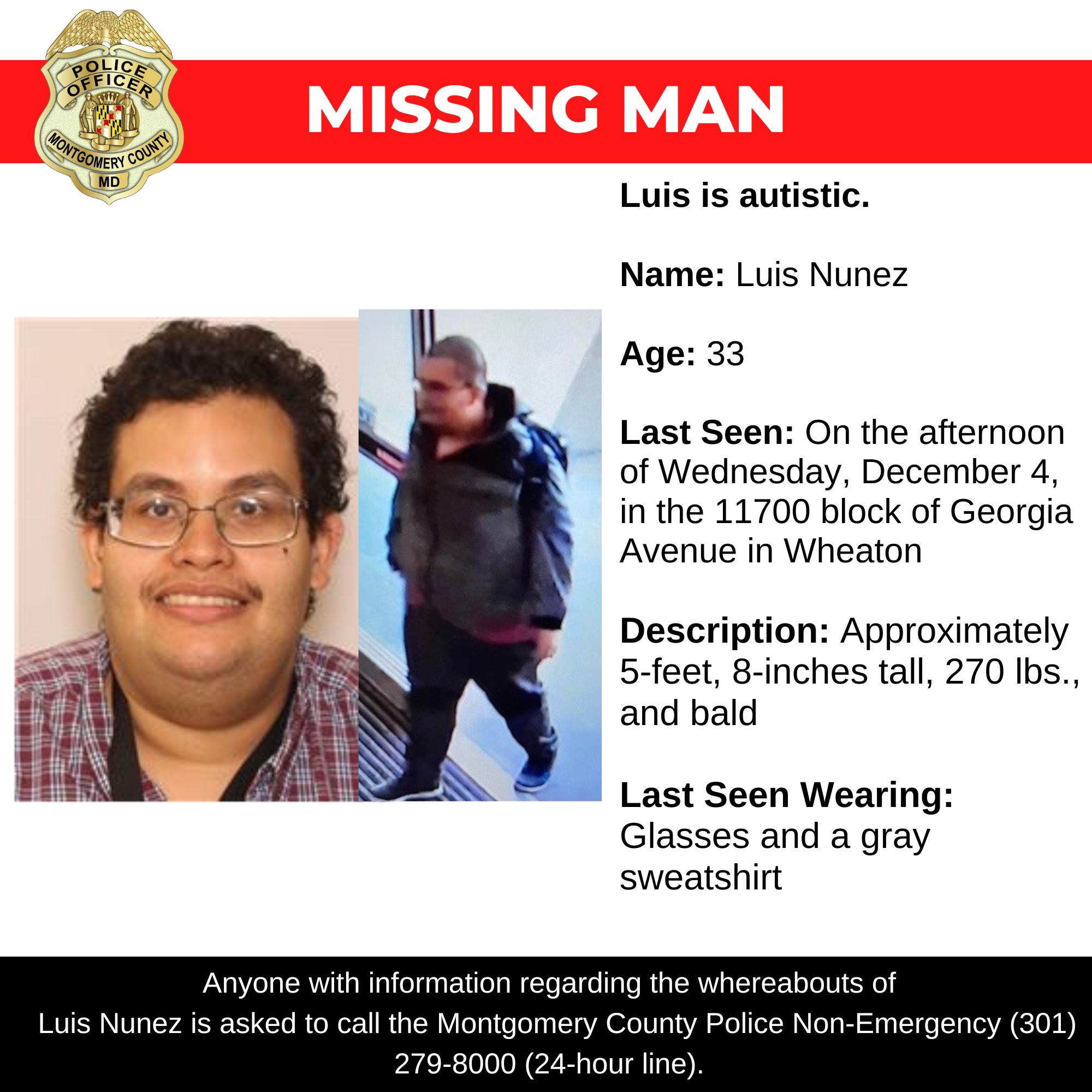 Concern for Missing Thirty-Three-Year-Old Man (LOCATED)